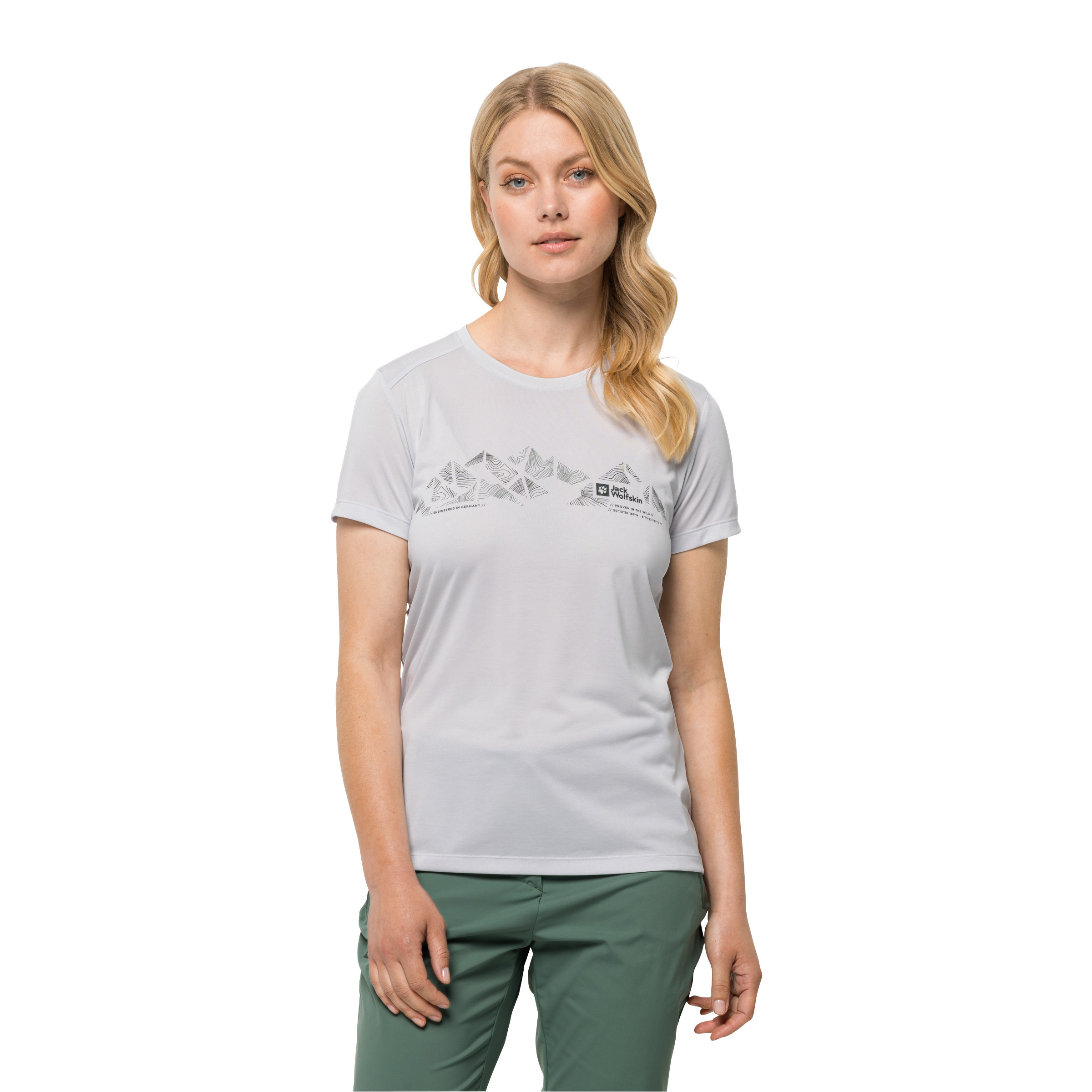 Koszulka CROSSTRAIL GRAPHIC T WOMEN white cloud | odzież \ damska ...