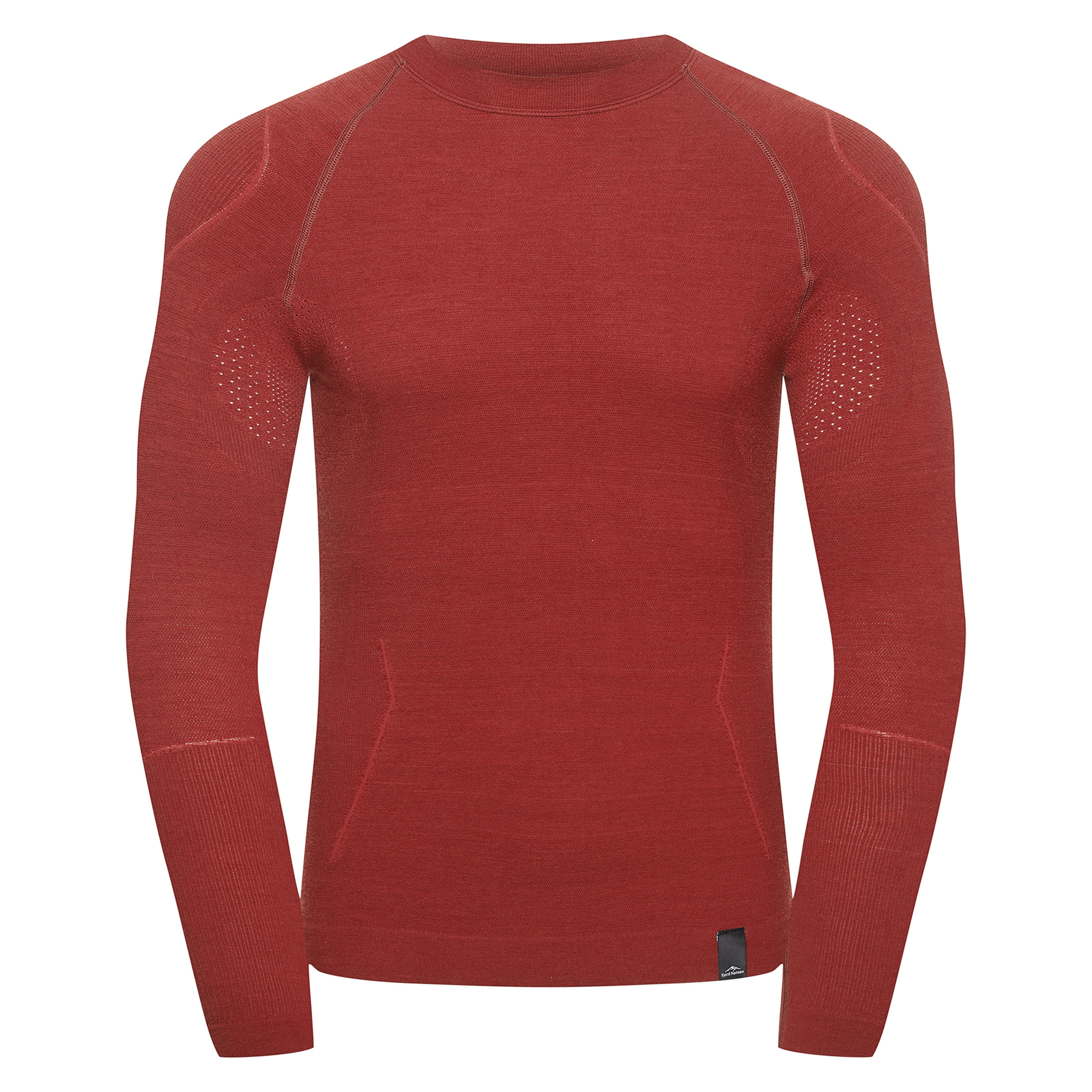 Koszulka OXIVA MERINO LONGSLEEVE MEN oaky red | odzież \ męska ...